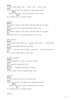 Location Unknown Chords | PDF