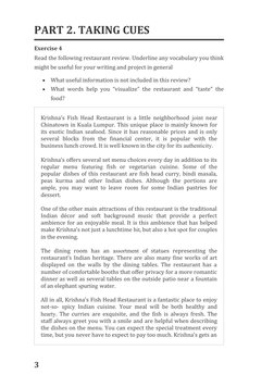 B1 Restaurant Review Writing Guide | PDF | Restaurants | Menu