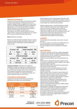 Argamassa Colante AC III Precon: Uso e Aplicação | PDF | Argamassa ...