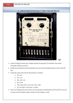 Relay Testing Procedures Guide Pdf Electric Generator Relay