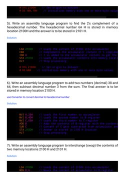 8085 Assembly Language Program Examples | PDF | Assembly Language ...