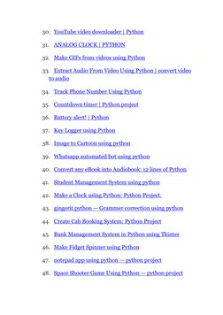 Python Projects with Source Code | PDF | Games & Activities | Computers