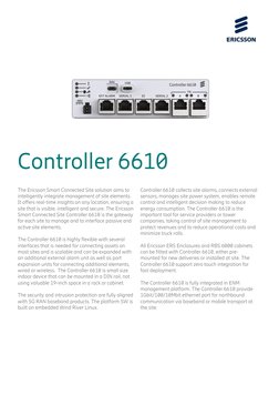 Ericsson Controller 6610 Overview | PDF | Computer Engineering | Computing