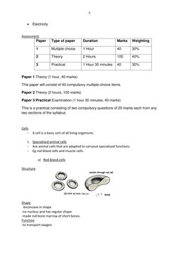 ZIMSEC O Level Combined Science Notes | PDF | Flowers | Heart