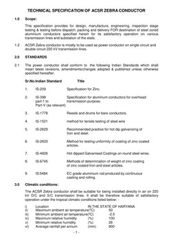 Acsr Zebra Conductor | PDF | Wire | Electrical Resistance And Conductance
