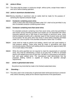 ACSR Zebra Conductor Technical Specification | PDF | Wire | Electrical ...