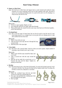 Pathfinder Knot Tying Honor Guide | PDF | Knot | Scoutcraft