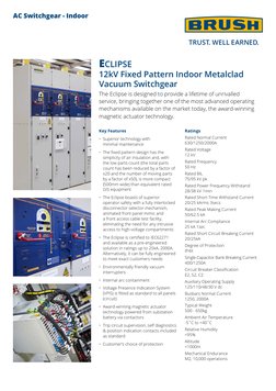 BRUSH Switchgear: Innovative Solutions | PDF | Electrical Substation ...