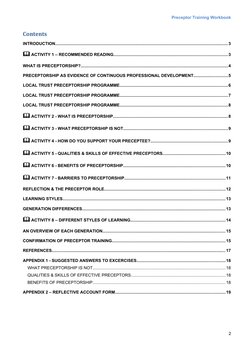 Preceptor Training Workbook Guide | PDF | Nursing | Professional ...