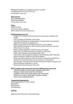 CSSD Objectives and Functions Overview | PDF | Sterilization ...