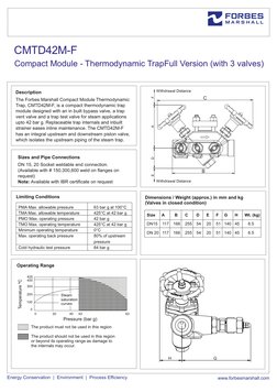 Forbes Marshall CMTD42M-F Steam Trap | PDF | Valve | Steam