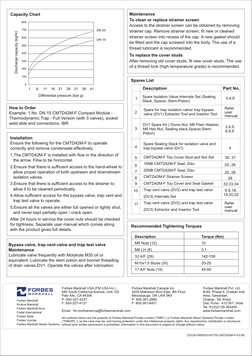 Forbes Marshall CMTD42M-F Steam Trap | PDF | Valve | Steam