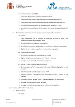 Temario STS para Drones UAS | PDF | Herida | Niebla