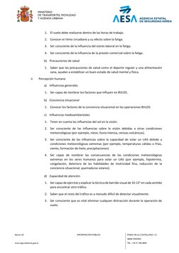 Temario STS para Drones UAS | PDF | Herida | Niebla