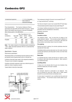 Conbextra GP2 Technical Data Sheet | PDF