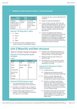 Cambridge Science Workbook 7 Answers | PDF