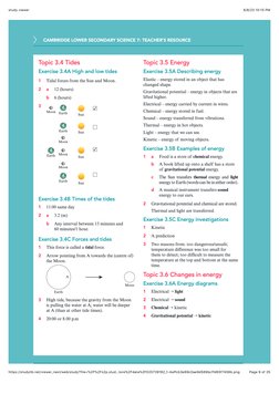 Cambridge Science Workbook 7 Answers | PDF