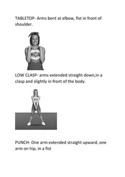 Basic Cheer Motions Guide | PDF | Self-Improvement | Lifestyle