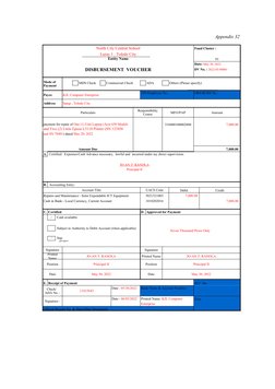 Disbursement Voucher Template Example | PDF | Cheque | Payments
