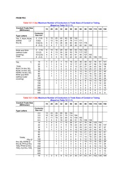 PEC Conduit Fill and Sizing Guidelines | PDF | Polyvinyl Chloride ...