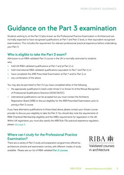 RIBA PEDR Student Guidance 2020 | PDF | Architect | Employment