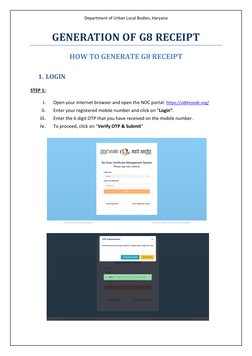 G8 Receipt Generation Guide for MC Officials | PDF | Payments | Cheque
