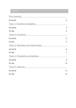 IB Math AA Formula Booklet SL/HL | PDF | Area | Mathematics