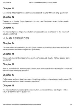 Free ACCA Business and Technology (BT) Practice Questions | PDF ...