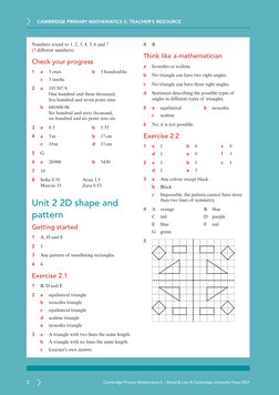 Cambridge Primary Maths 5 Teacher Guide | PDF | Triangle | Sphere