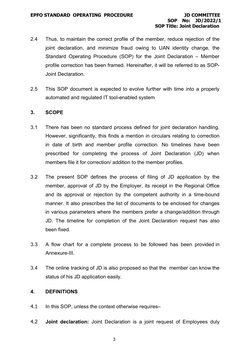 EPFO Joint Declaration SOP 2022 | PDF | Finance & Money Management