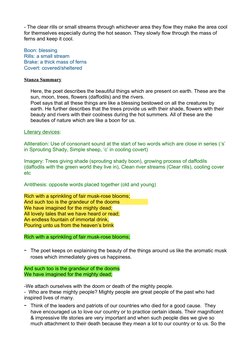 A Thing of Beauty: Class 12 Summary | PDF | Art | Poetry