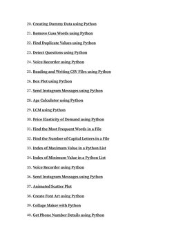 190 Python Projects with Source Code | PDF | Python (Programming Language) | Computer Programming