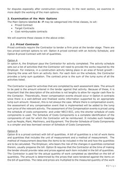 NEC3 ECC Main and Secondary Options Explained | PDF | Employment ...