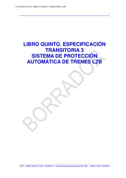 Sistema LZB: Protección Automática de Trenes | PDF | Transporte ferroviario | Ingeniería de ...