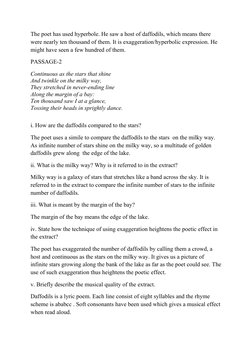 Daffodils: Class 7 Q&A Guide | PDF | Poetry
