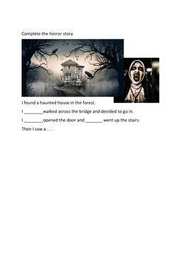 Spooky Adverb Exercises and Story | PDF