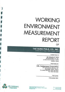 Sample WEM - Work - Environment - Measurement - Report | PDF