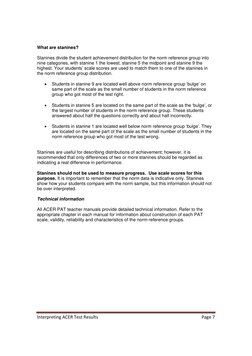 Interpreting ACER PAT Test Results | PDF | Percentile | Cognition