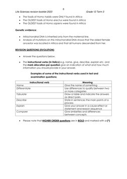 Grade 12 Evolution Revision Notes | PDF | Meiosis | Evolution