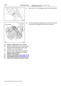1KD/2KD Timing Belt Installation Guide | PDF