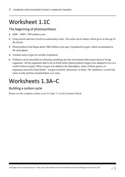Cambridge Science 9 Worksheet Answers | PDF | Teaching Methods ...