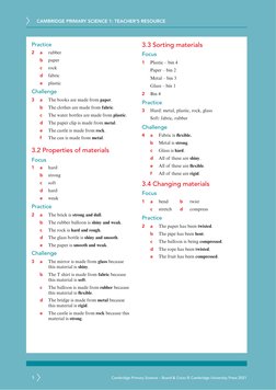Cambridge Primary Science 1 Answers | PDF | Earth | Plants