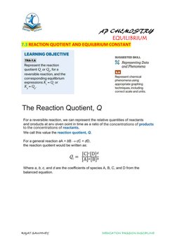 AP Chemistry Unit 7: Equilibrium Guide | PDF | Chemical Equilibrium ...