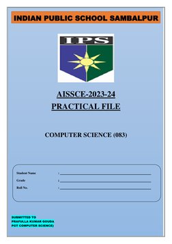 Class 12 Computer Science Practical File | PDF | Computer File | Databases