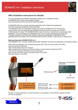 SEAMATE HRU Liferaft Installation Guide | PDF