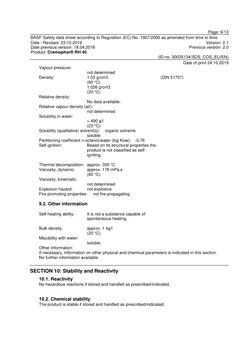 MSDS Cremophor RH40 | PDF | Dangerous Goods | Toxicity