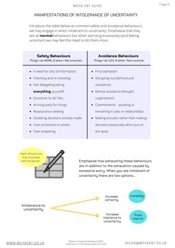 Dugas & Robichaud GAD CBT Guide | PDF
