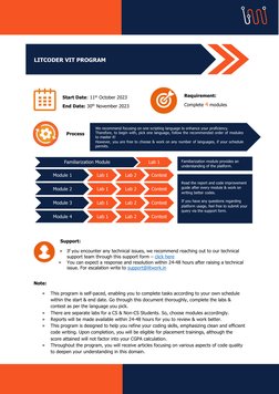 Litcoder Program: Elevate Your Coding Skills | PDF | Software Quality ...