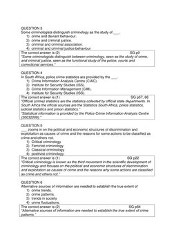 CMY1501 Criminology Study Guide 2023 | PDF | Criminology | Crime & Violence