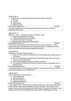 CMY1501 Criminology Study Guide 2023 | PDF | Criminology | Crime & Violence